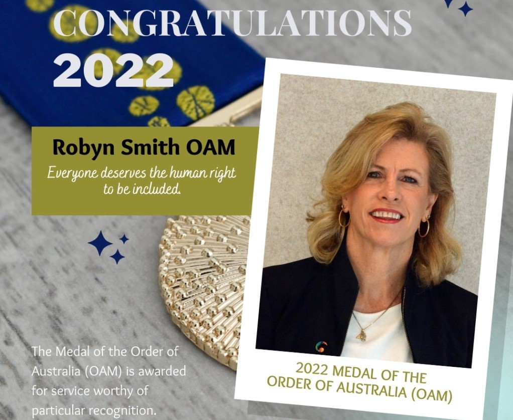 IPC Governing Board Member Robyn Smith receives Medal of the Order of Australia